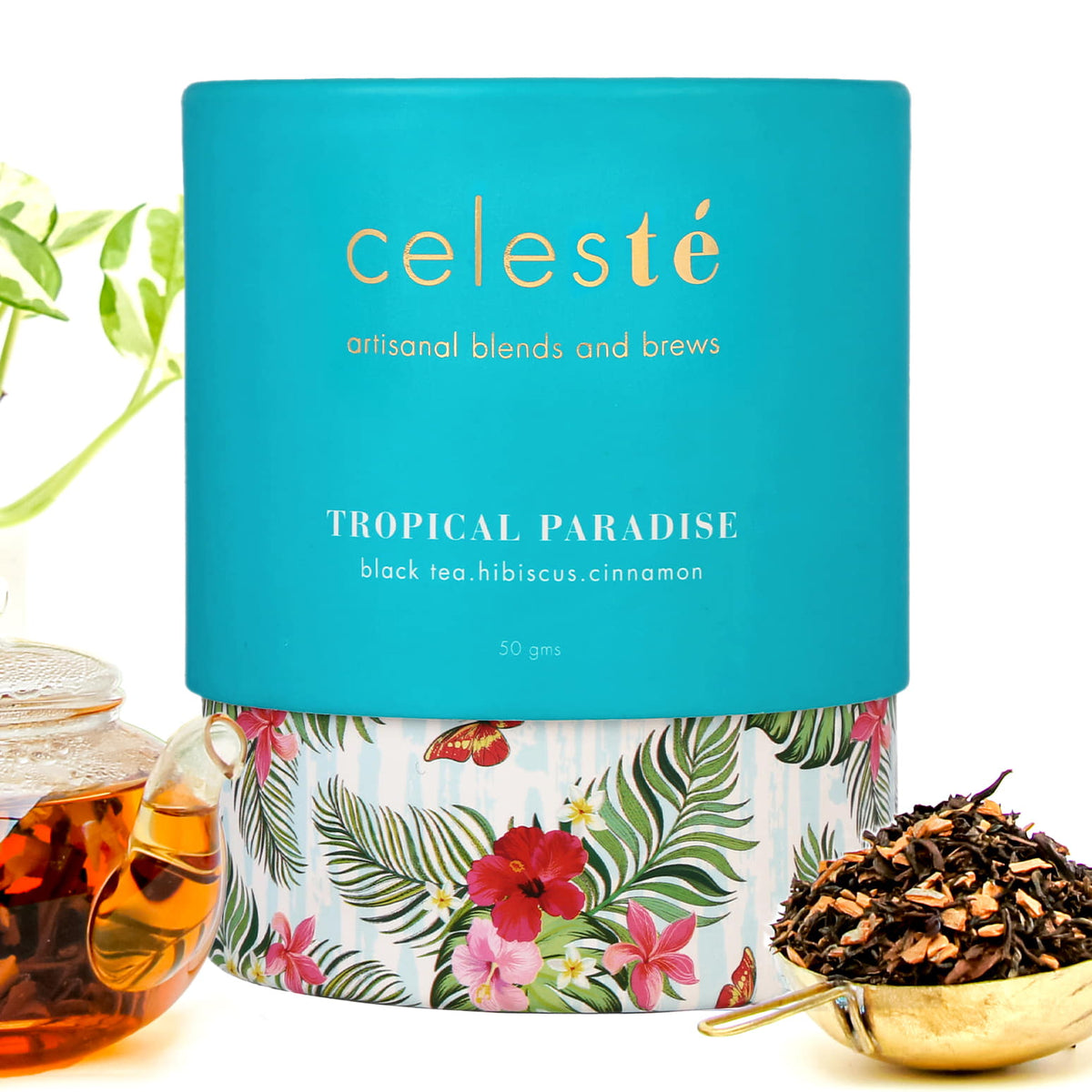 Buy Premium Black Tea - Tropical Paradise | Loose Leaf & Tea Bags – CELESTE