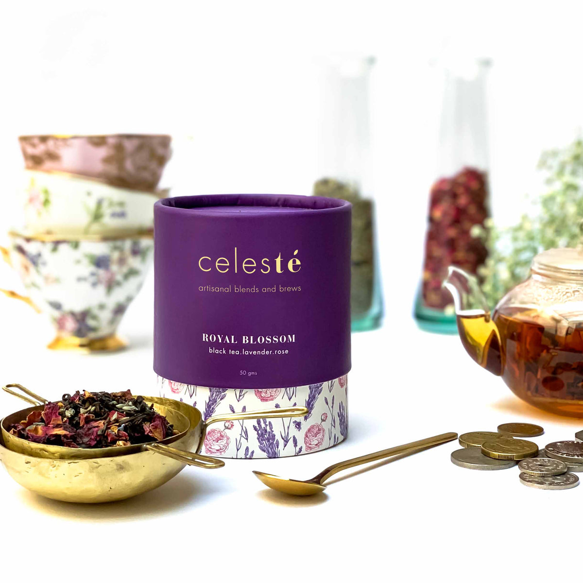 Buy Black Tea | Rose Lavender Black Tea Blends | CelesTe – CELESTE