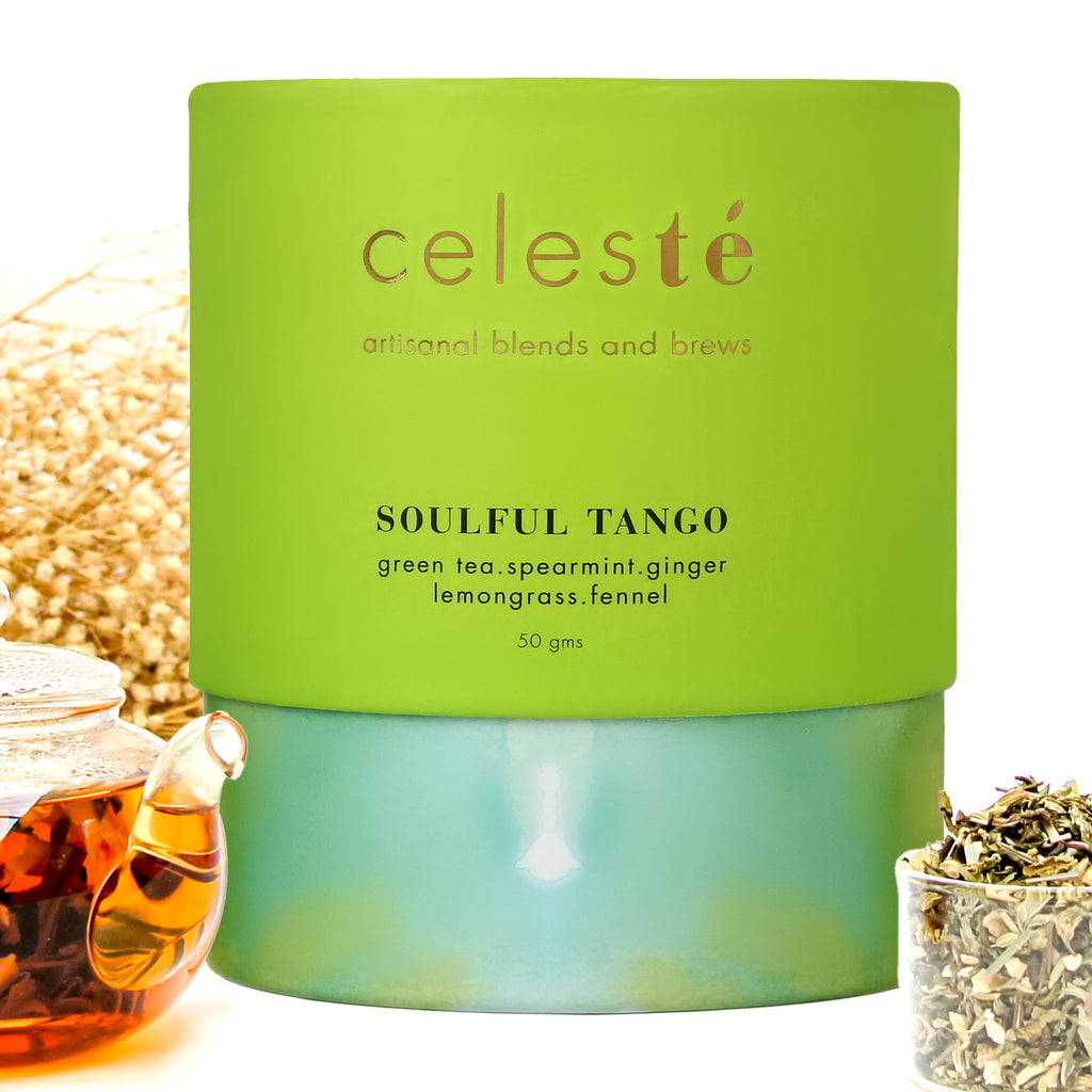 Buy Premium Green Tea - Soulful Tango | Loose Leaf & Tea Bags – CELESTE