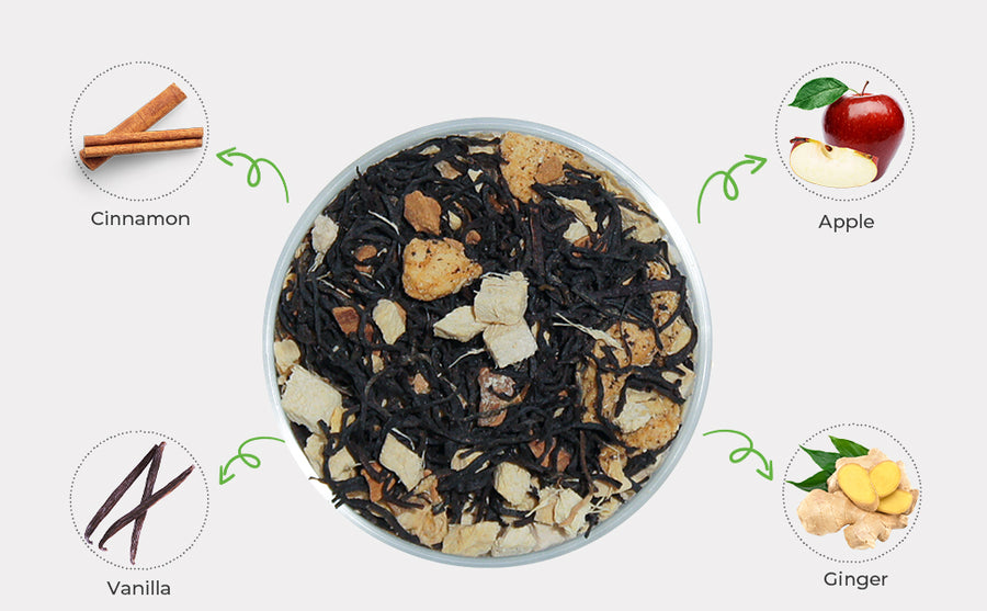 Buy Premium Black Tea - Apple Pie | Loose Leaf & Tea Bags