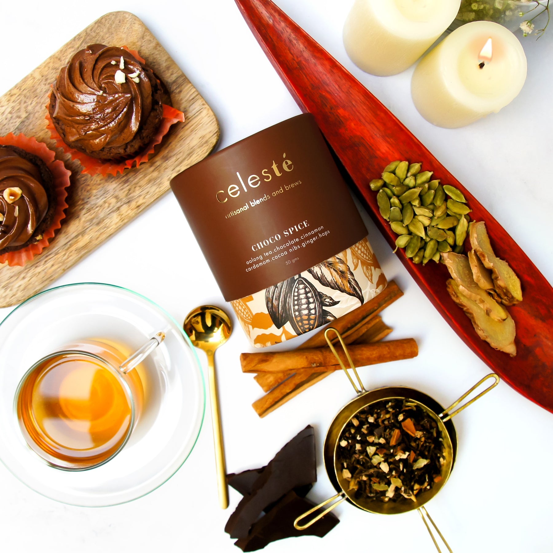 Buy Premium Oolong Tea - Choco Spice | Whole Loose Leaf Tea